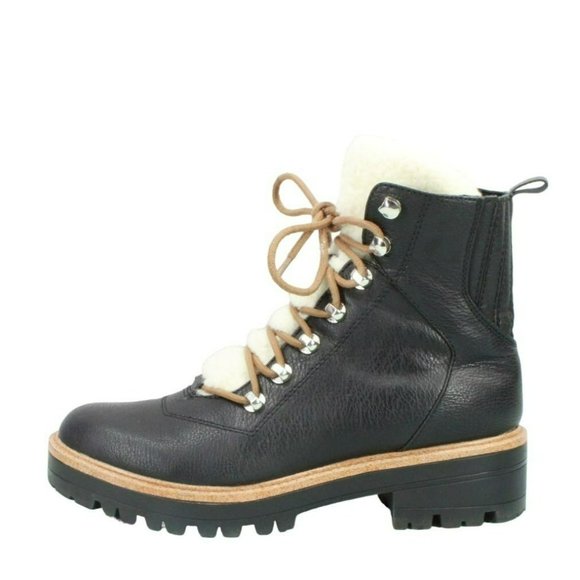 Indigo | Shoes | Indigo Rd Iririe Black Leather Lace Up Round Toe Ankle ...